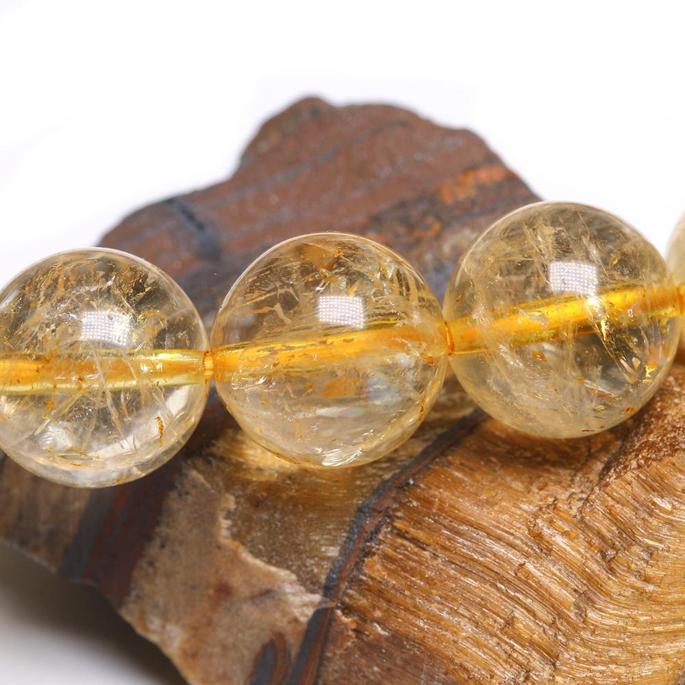 Suuri sitriini helmi rannekoru | Koruteline